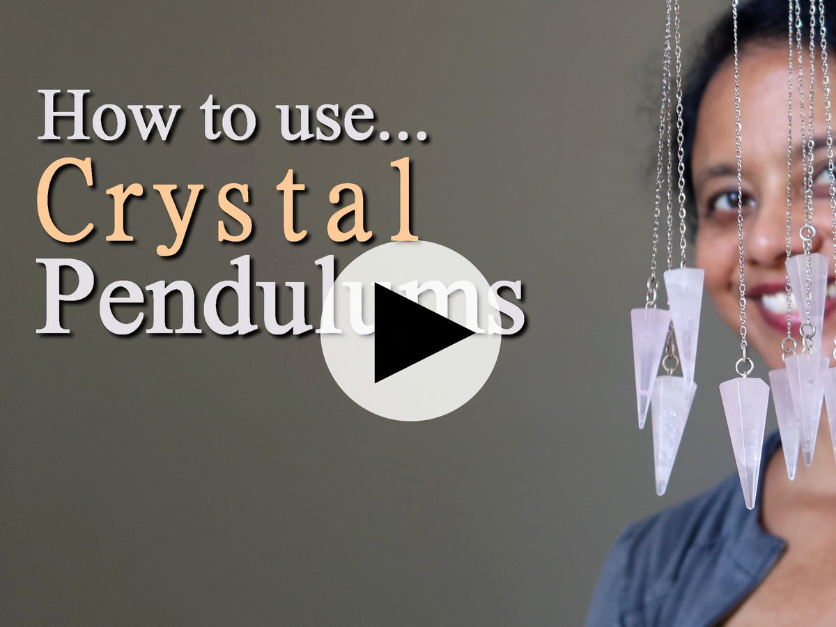 What is a Crystal Pendulum? Watch the Video | Satin Crystals