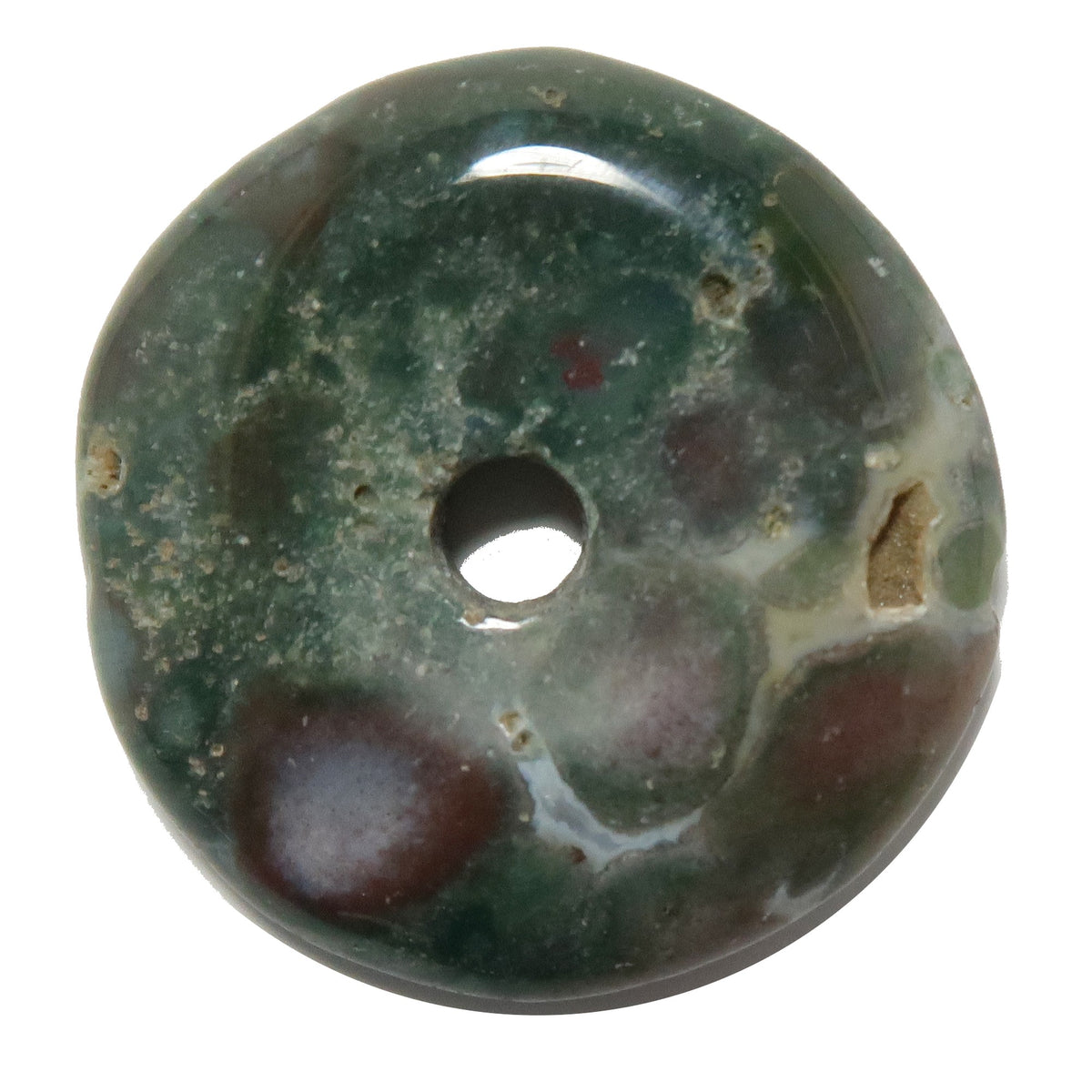Bloodstone Gemstone Donut Circle of Courage Healing Stone Jewelry ...