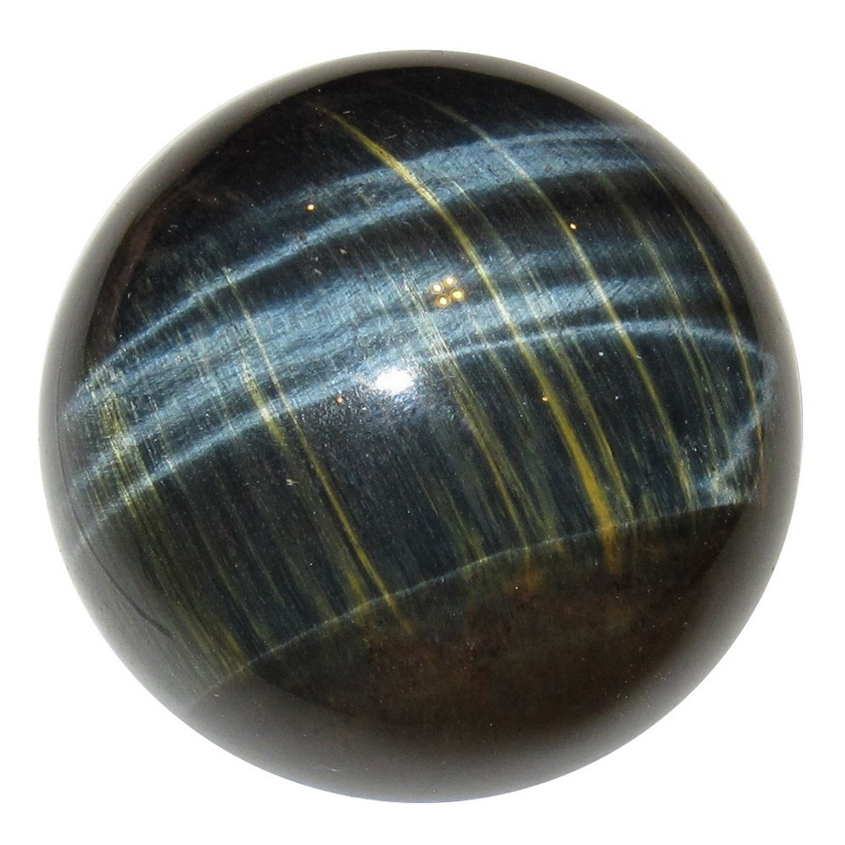 Hawks Eye Sphere Keen Insights Crystal Ball — Satin Crystals