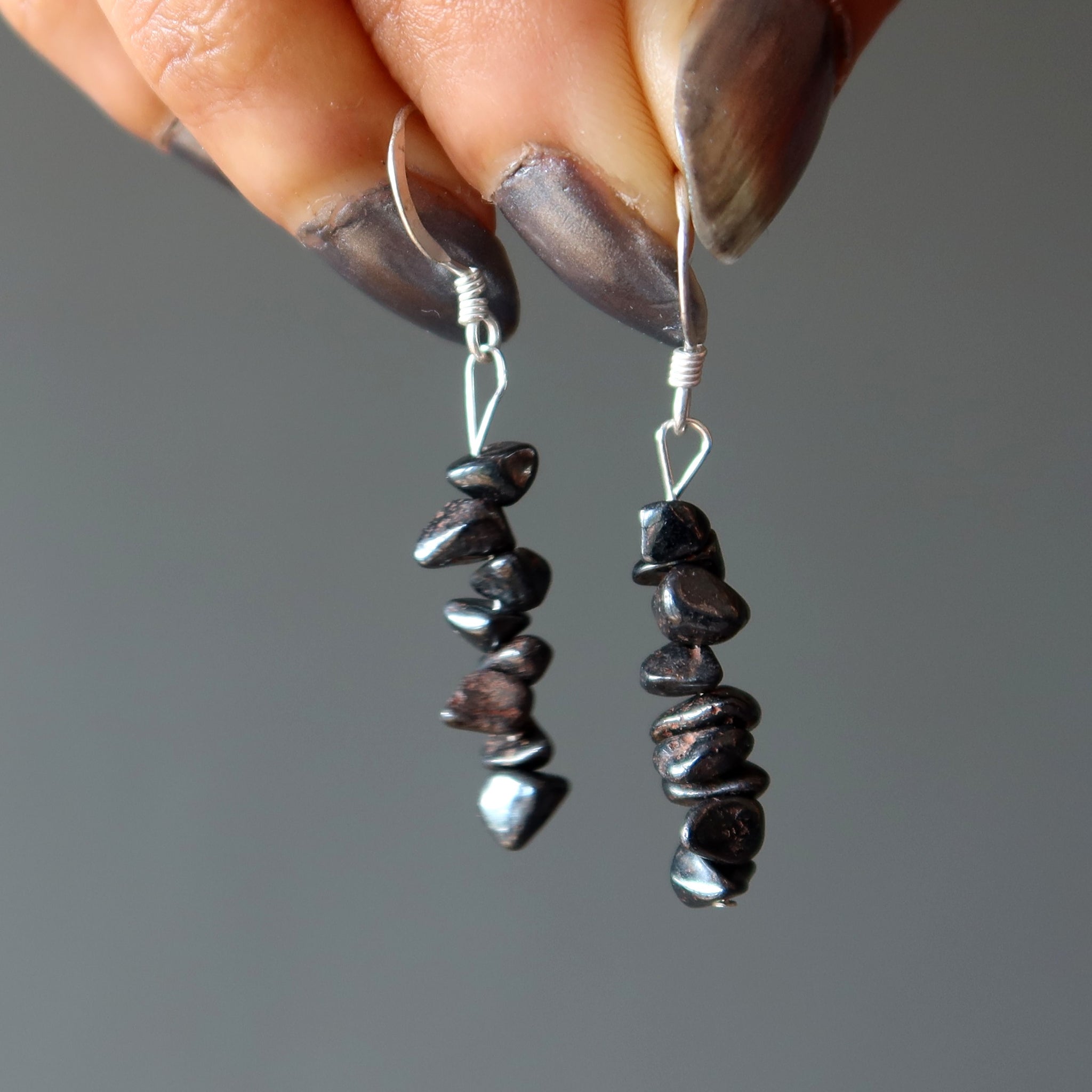 Gemstone Healing Earrings | Healing Stone Jewelry | Satin Crystals
