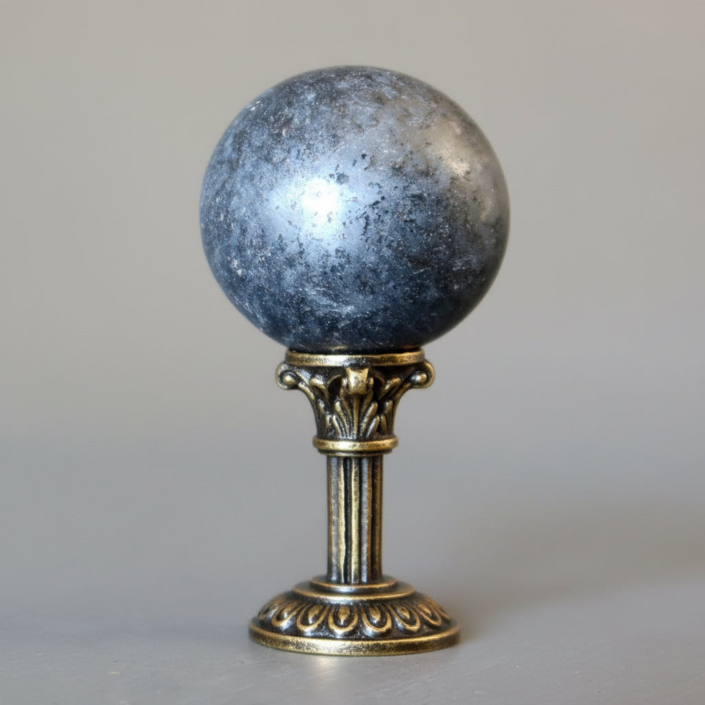 Hematite Sphere Protection Au Natural Crystal Ball — Satin Crystals