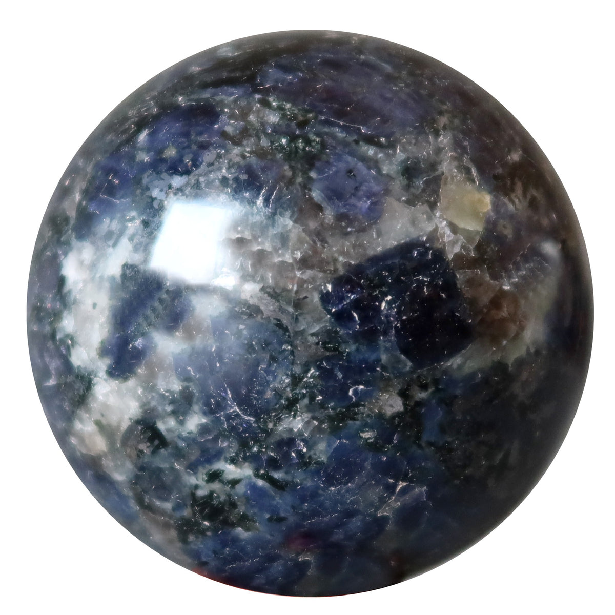 Iolite Sphere Money Freedom Crystal Ball — Satin Crystals
