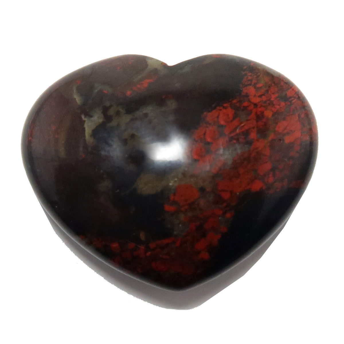 Red Jasper Heart Brecciated Beauty of Art — Satin Crystals