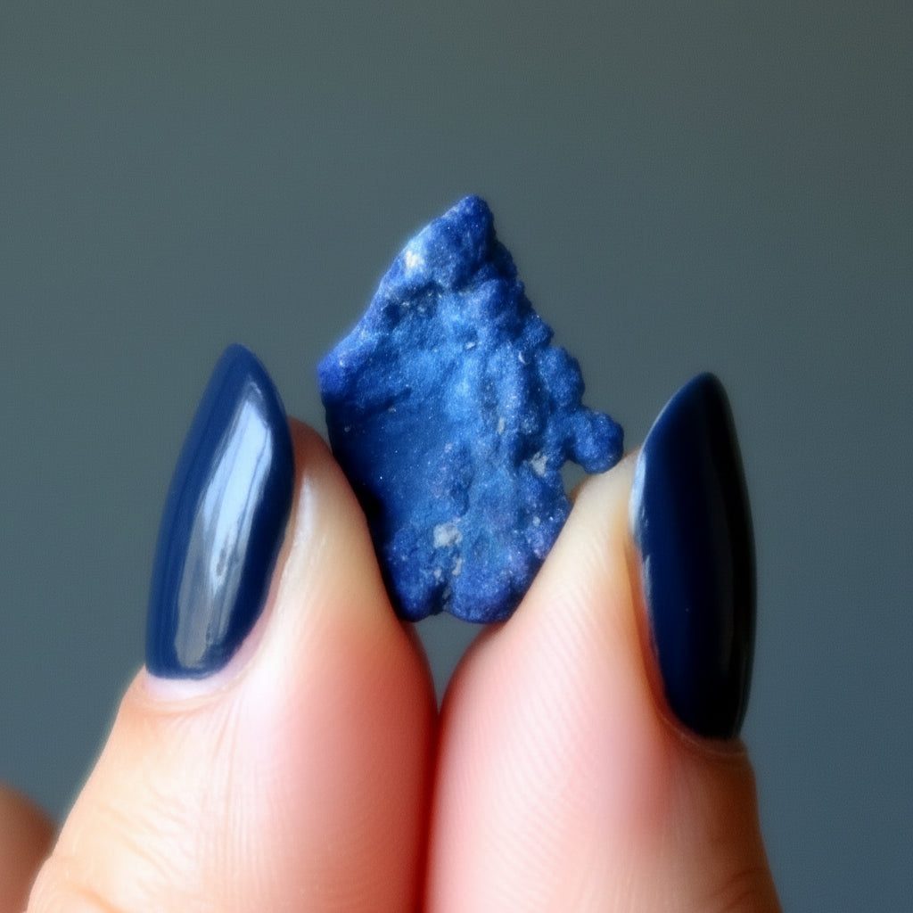 Azurite Raw Stone Set 3 Blue Spirituality Seeds Gemstones — Satin Crystals