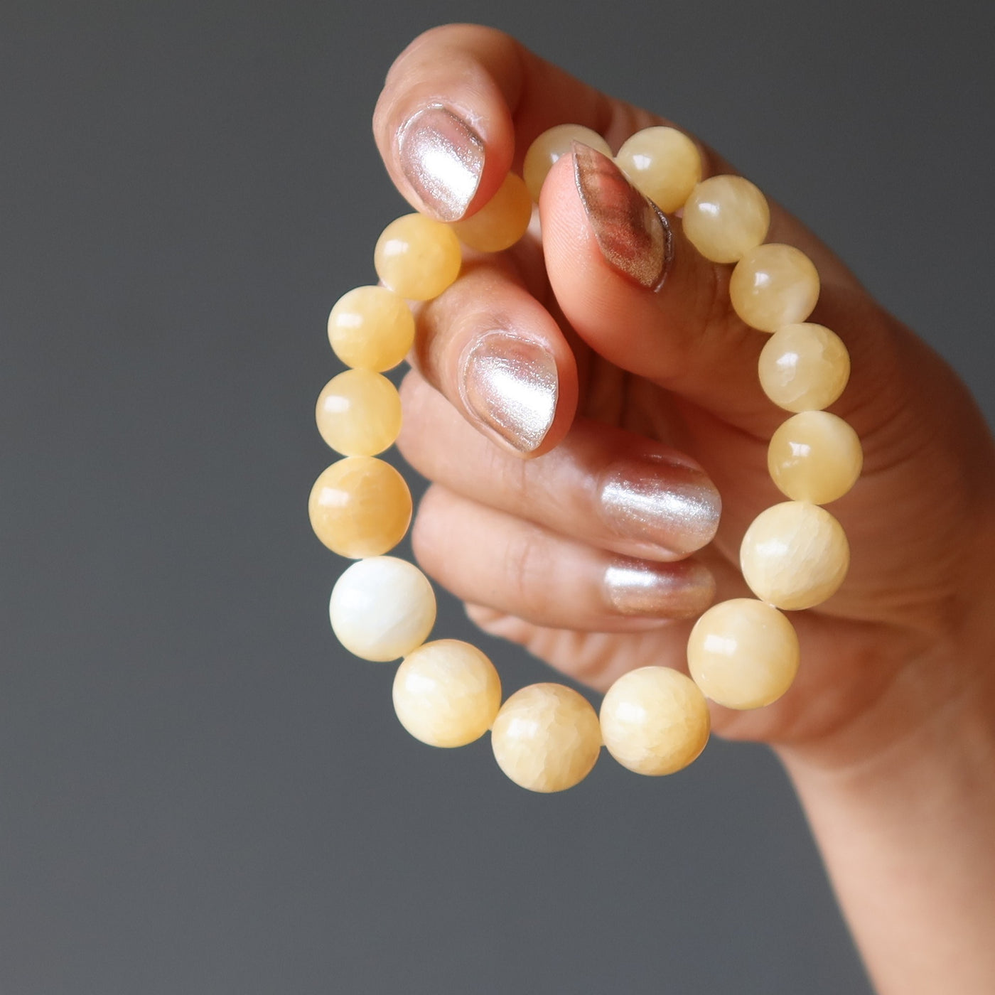 Yellow Calcite Bracelet Sunshine Happiness Crystal — Satin Crystals
