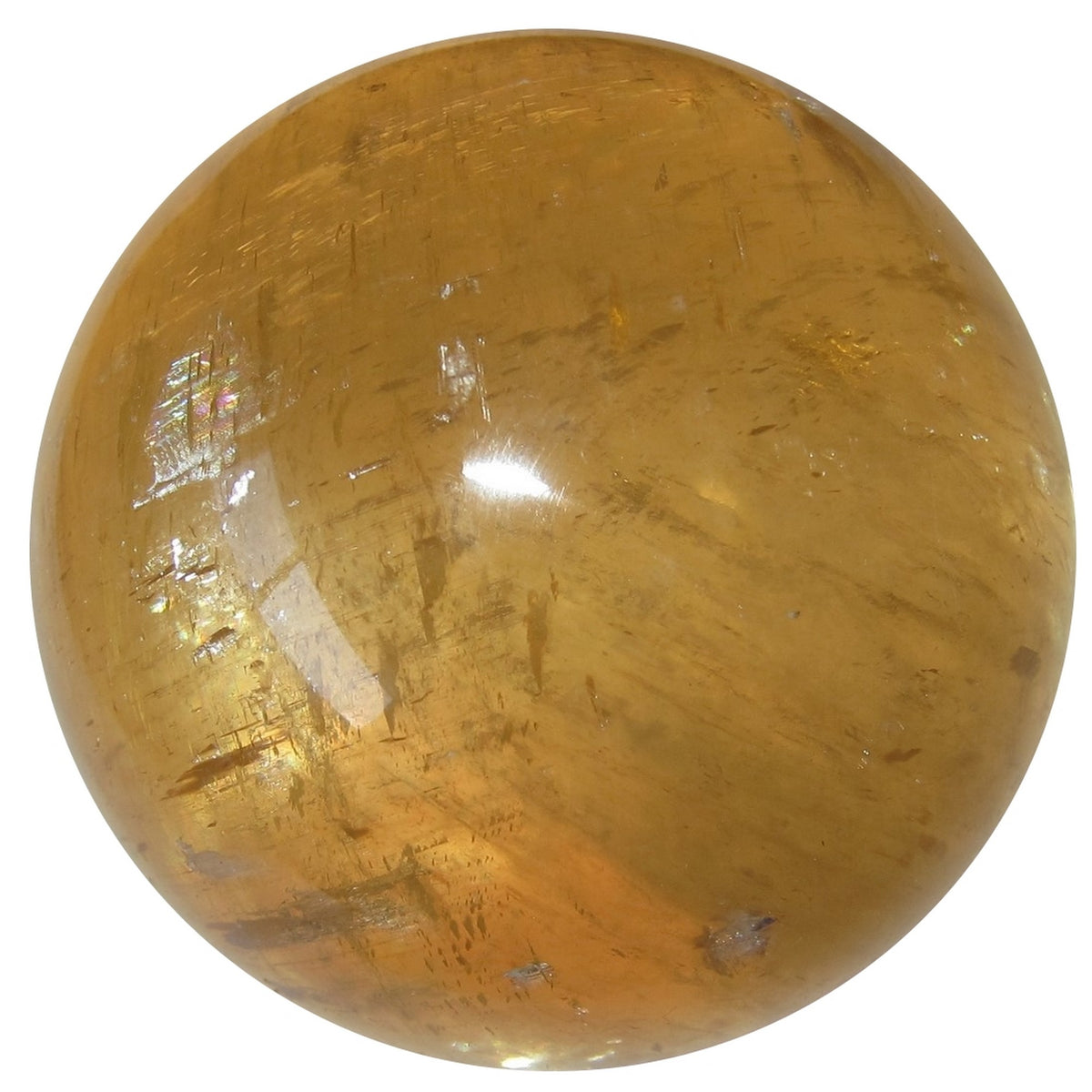 Honey Calcite Sphere Birds 'n Bees Sun-Kissed Beauty Crystal Ball ...
