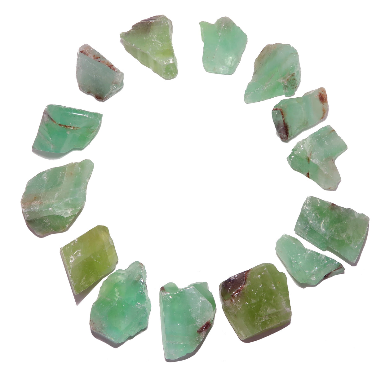 Green Calcite Raw Crystal Jolly Jelly Joy Stone — Satin Crystals