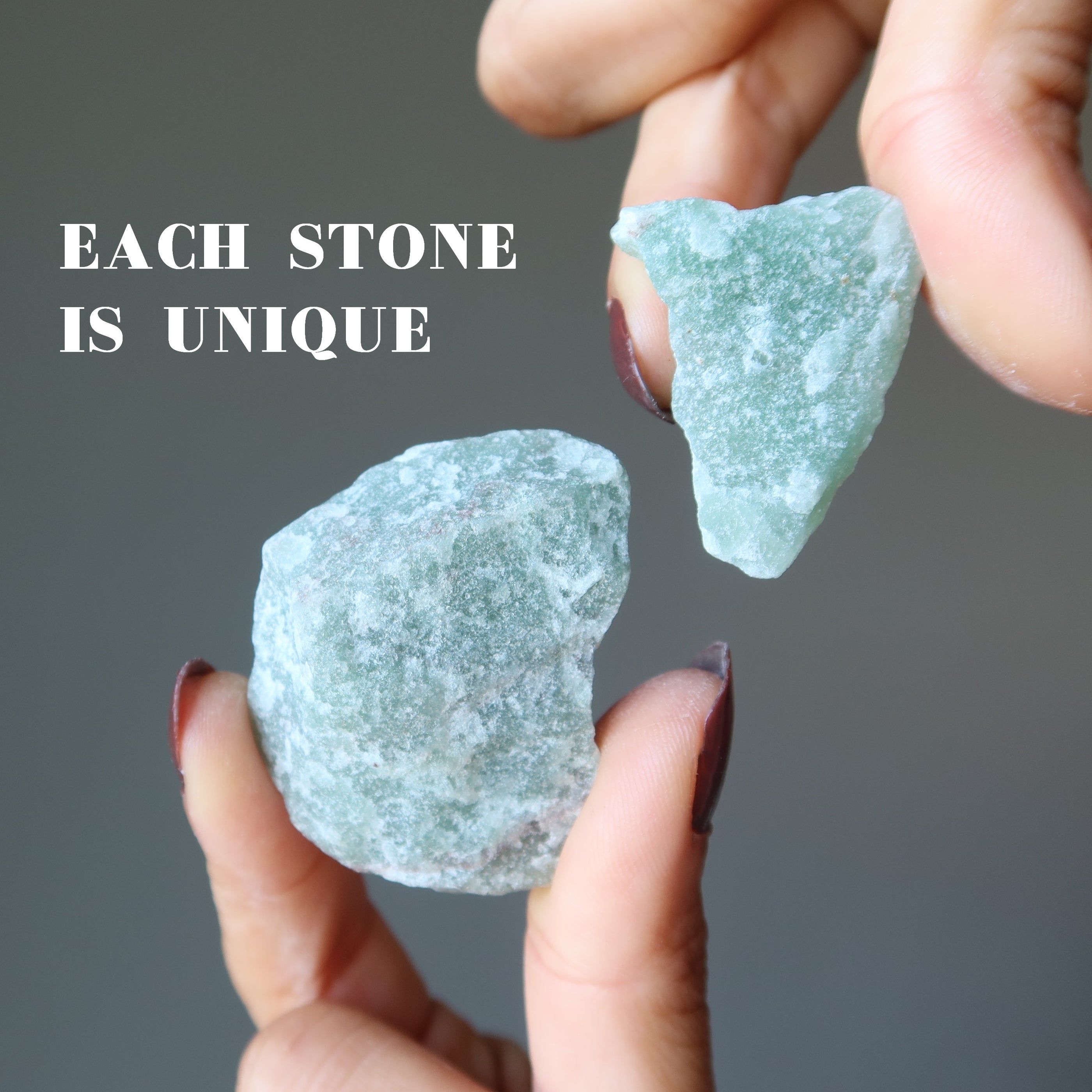 Calcite Raw Crystal Set Stop Go Red Green Rocks — Satin Crystals