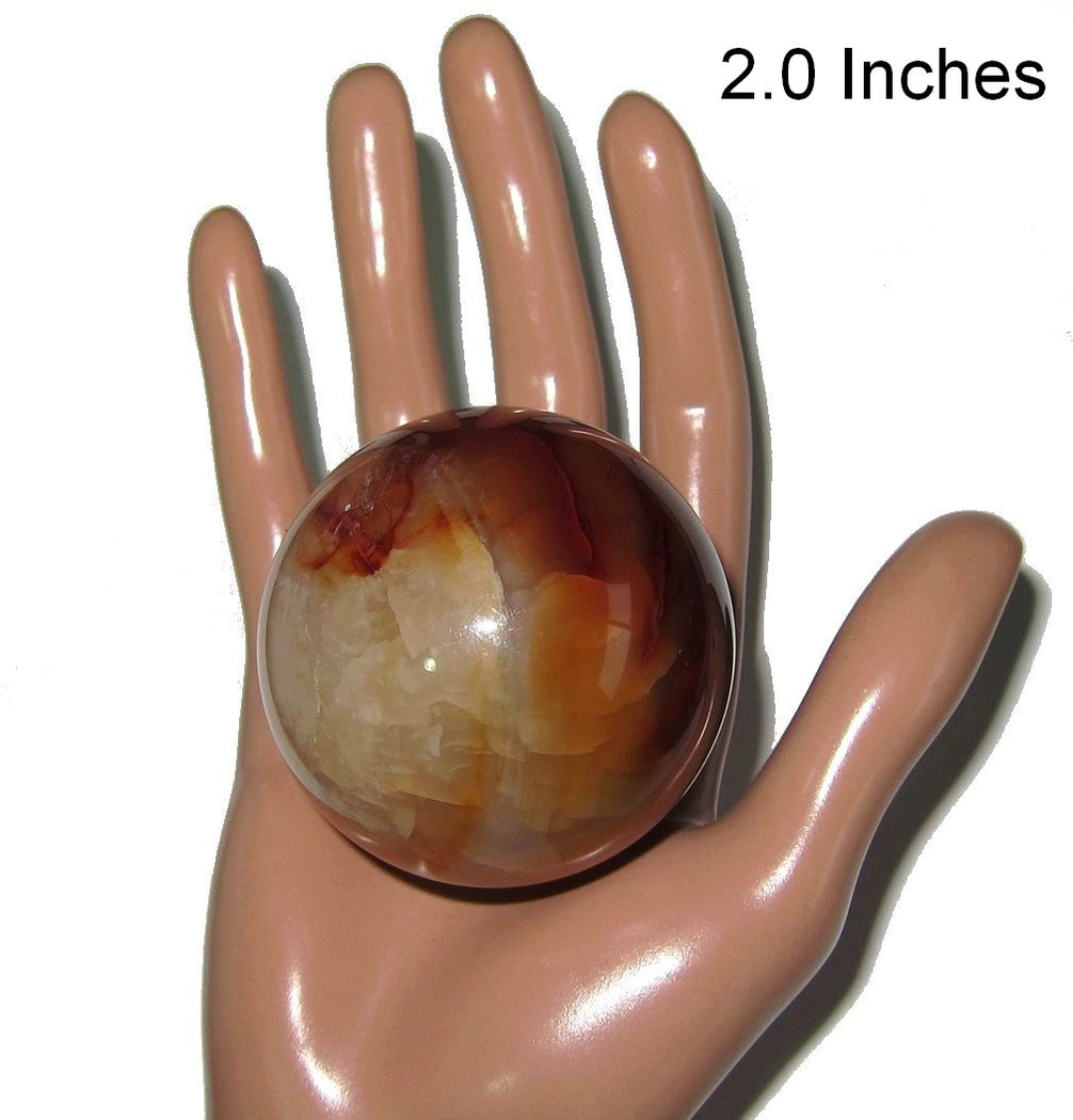 Carnelian Sphere Fire and Passion Lower Chakras Healing Crystal Ball ...