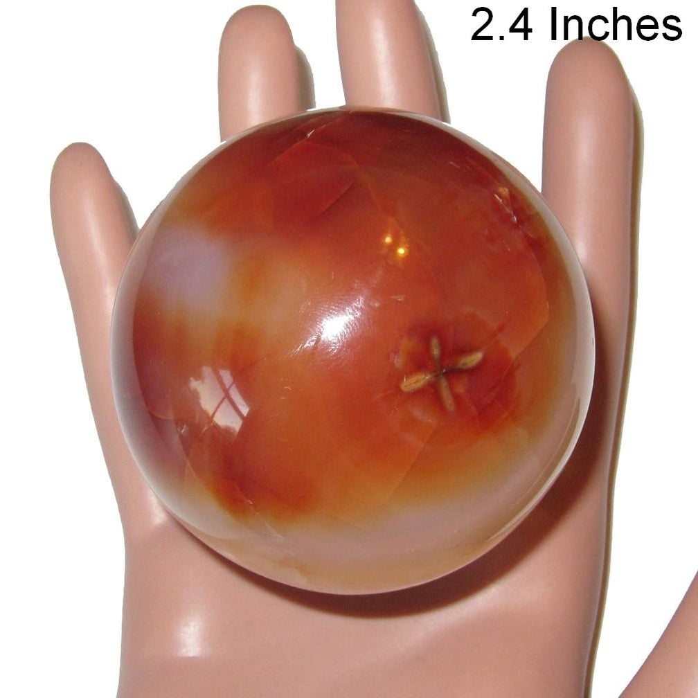 Carnelian Sphere Fire and Passion Lower Chakras Healing Crystal Ball ...