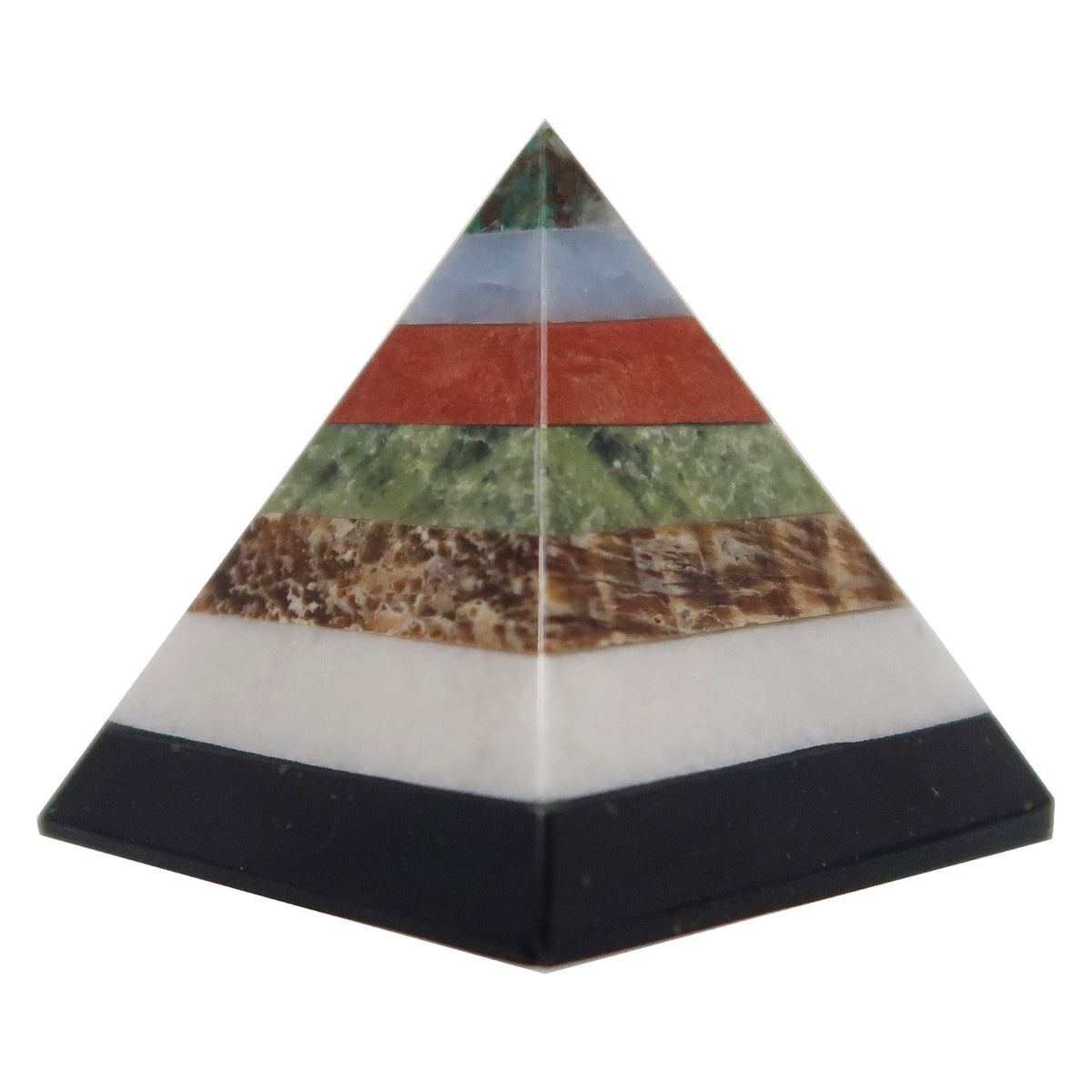 Crystal Pyramid Miracle Mountain Mystical 7 Color Stone — Satin Crystals