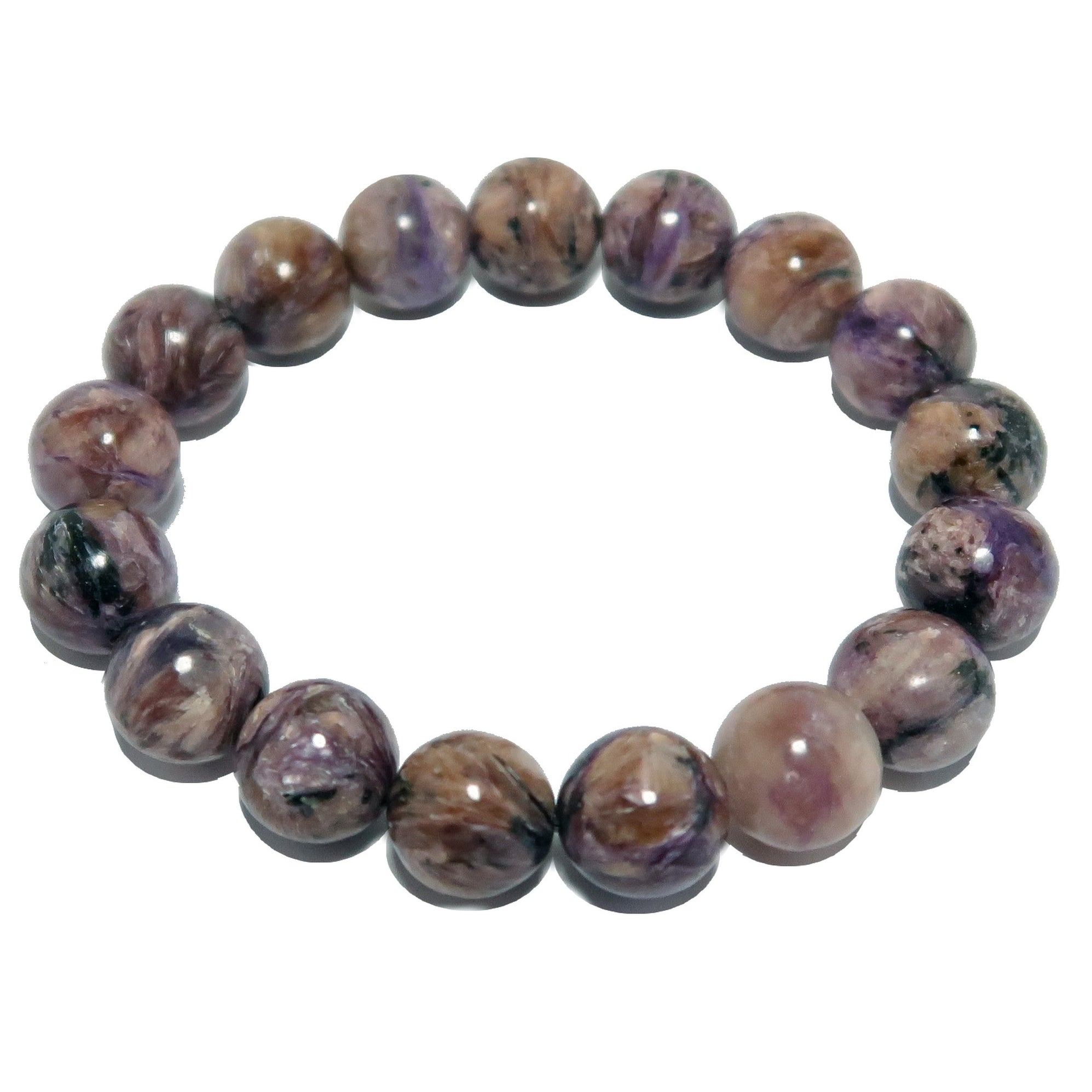 Charoite Bracelet Purple Chariot of Light Spiritual Gem — Satin Crystals
