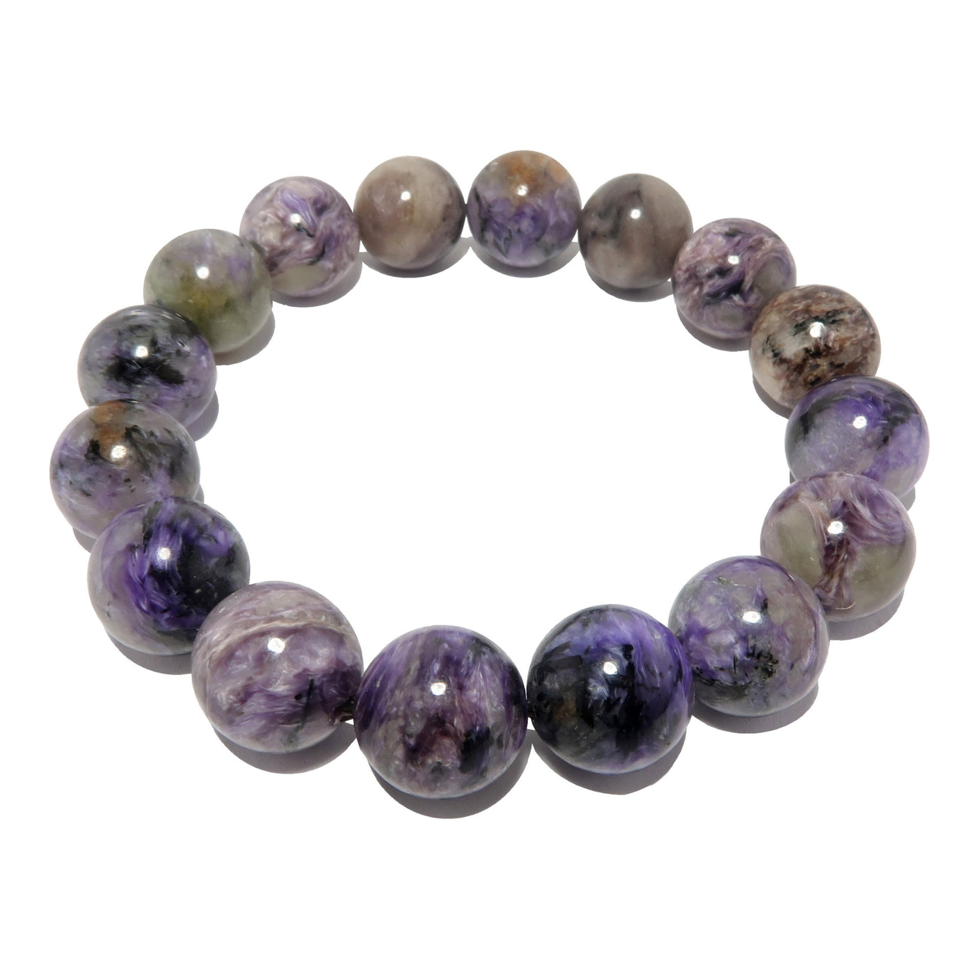 Charoite Bracelet Purple Chariot of Light Spiritual Gem — Satin Crystals