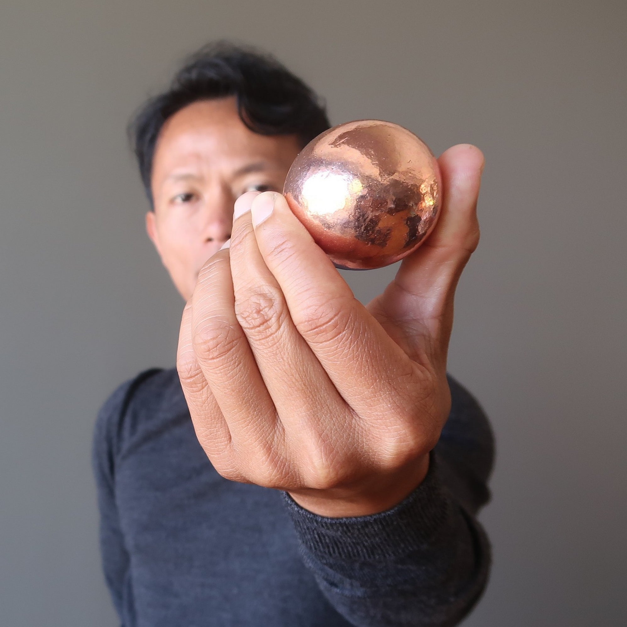 Copper Sphere Alchemist Metal Metaphysical Ball — Satin Crystals