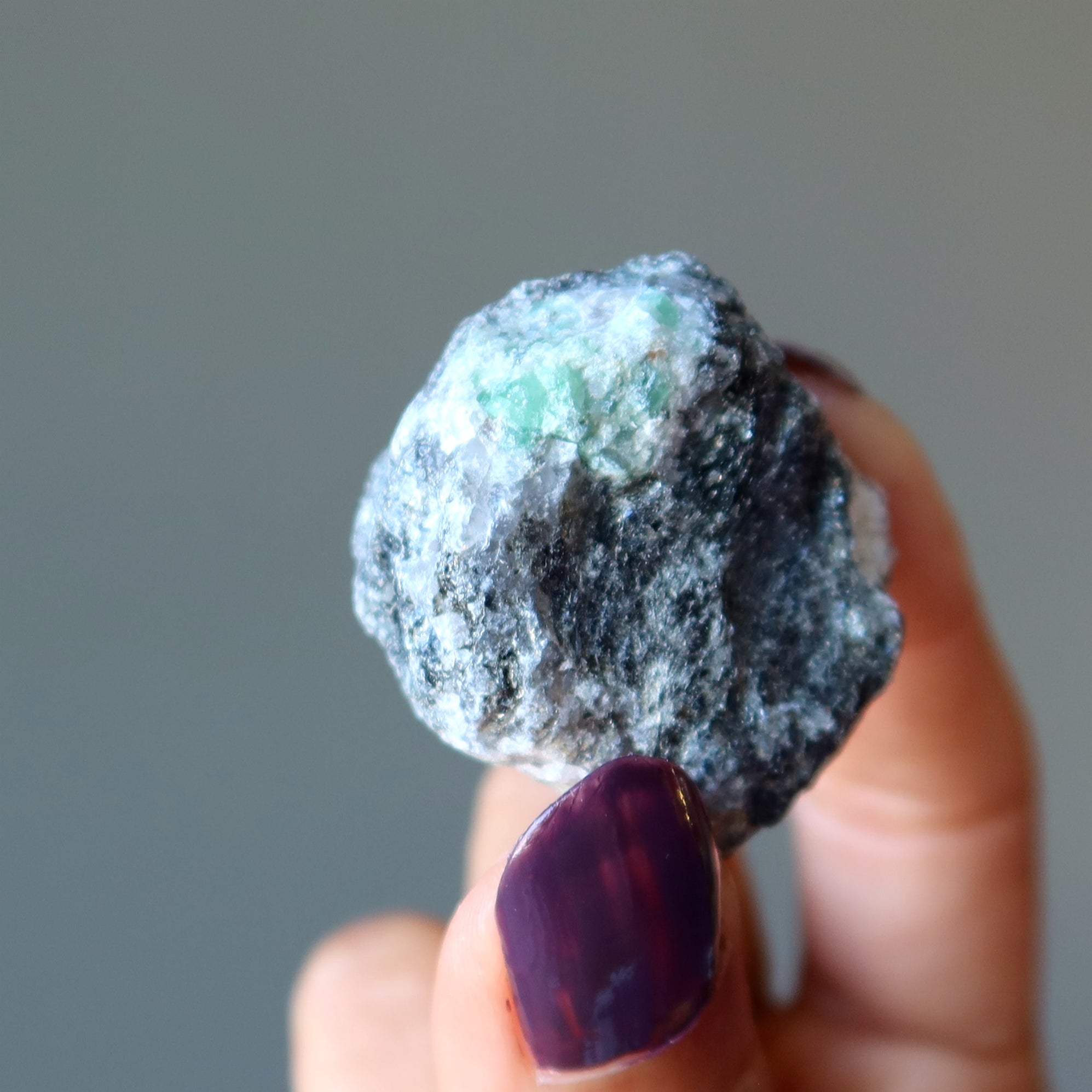 Emerald Raw Crystal Pair Double Luck Green Gems — Satin Crystals