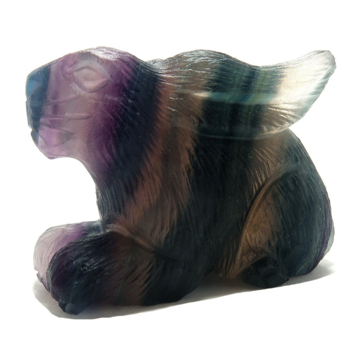 Fluorite Rabbit Hop to Healing Crystal Purple Bunny — Satin Crystals