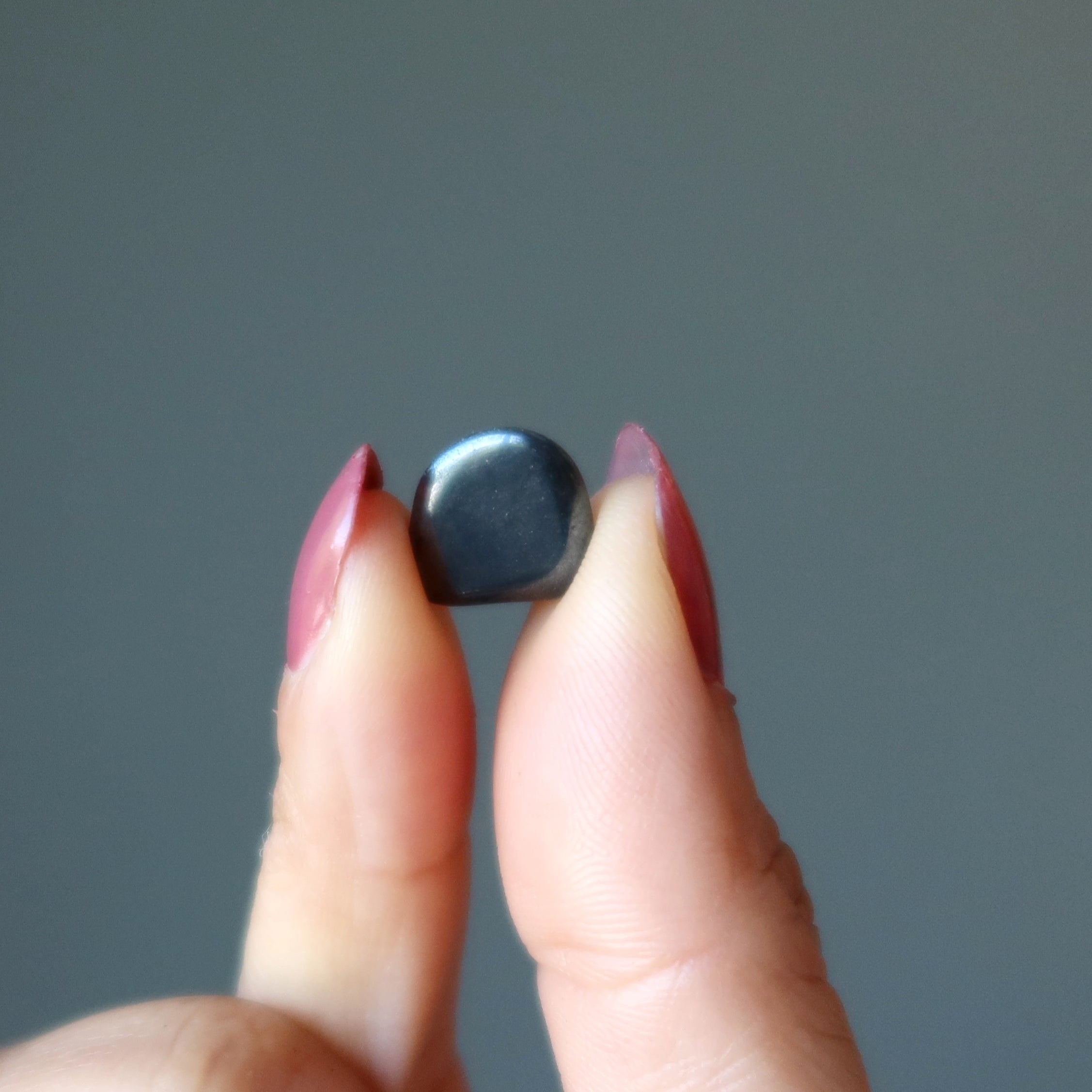 Hematite Tumbled Stone Set 50 Protection Pocket Mini Gems — Satin Crystals