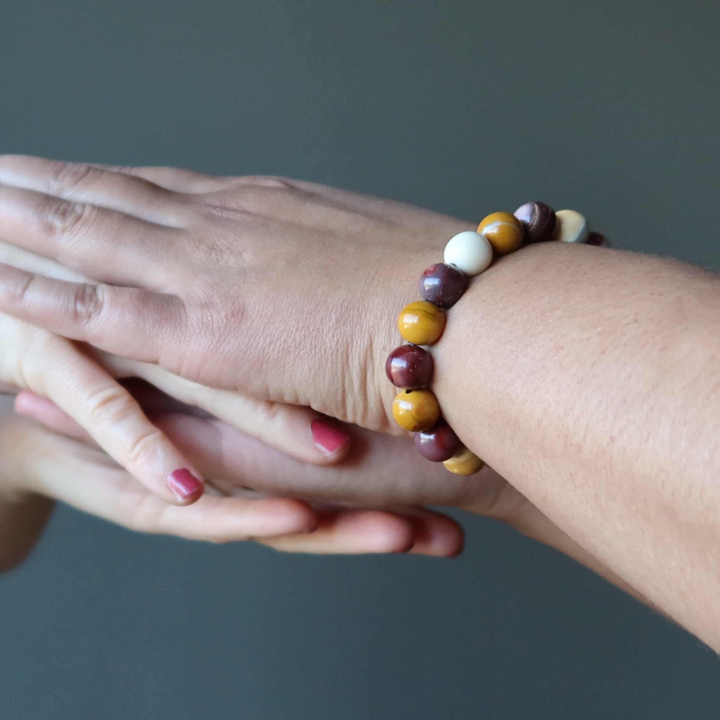Mookaite Jasper Bracelet Colorful Crystal Carnival — Satin Crystals