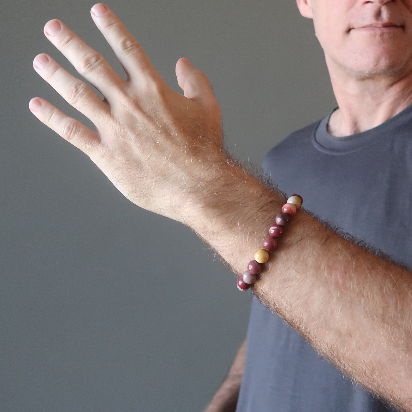 Mookaite Jasper Bracelet Colorful Crystal Carnival — Satin Crystals