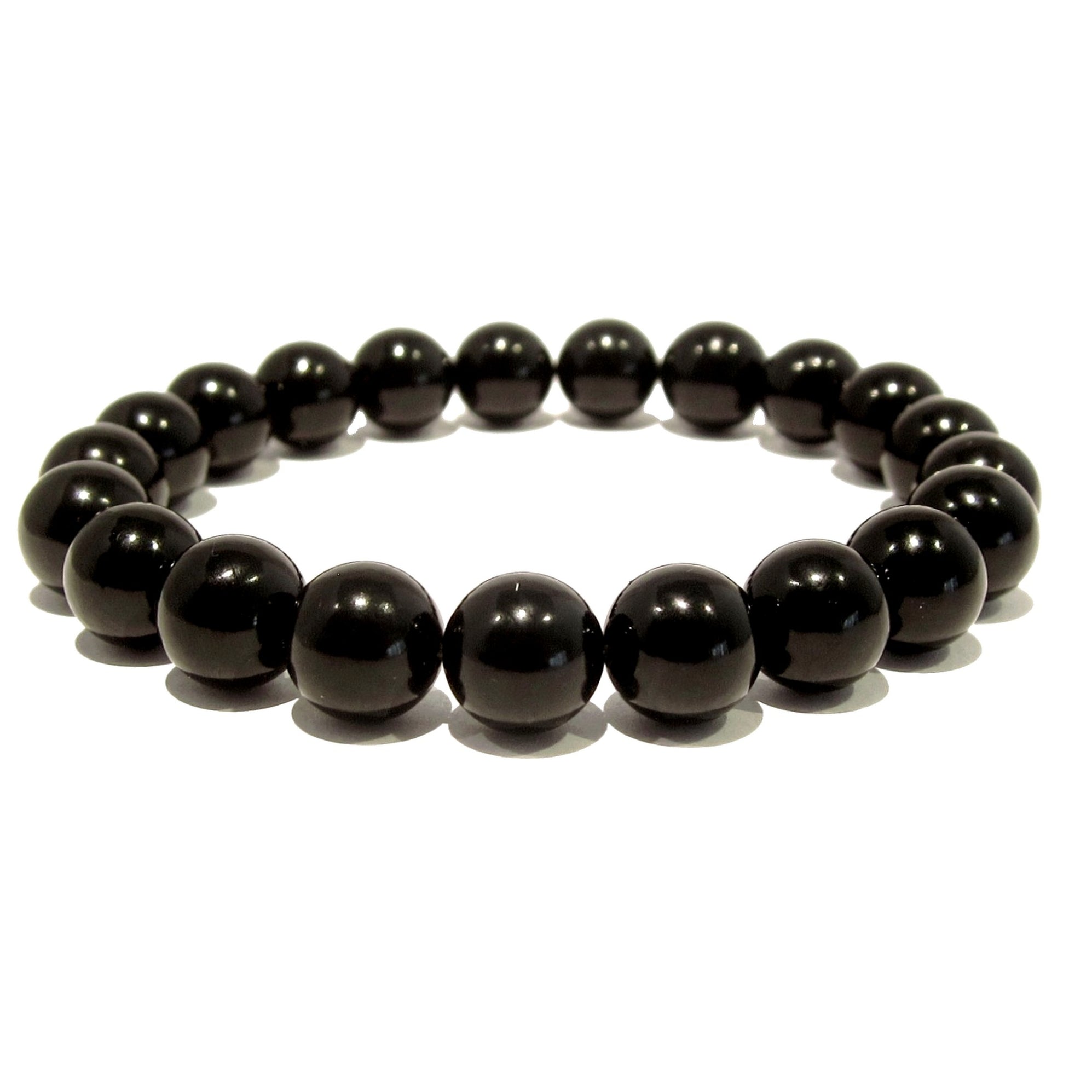 Jet Bracelet Black Azabache Protection Stone — Satin Crystals