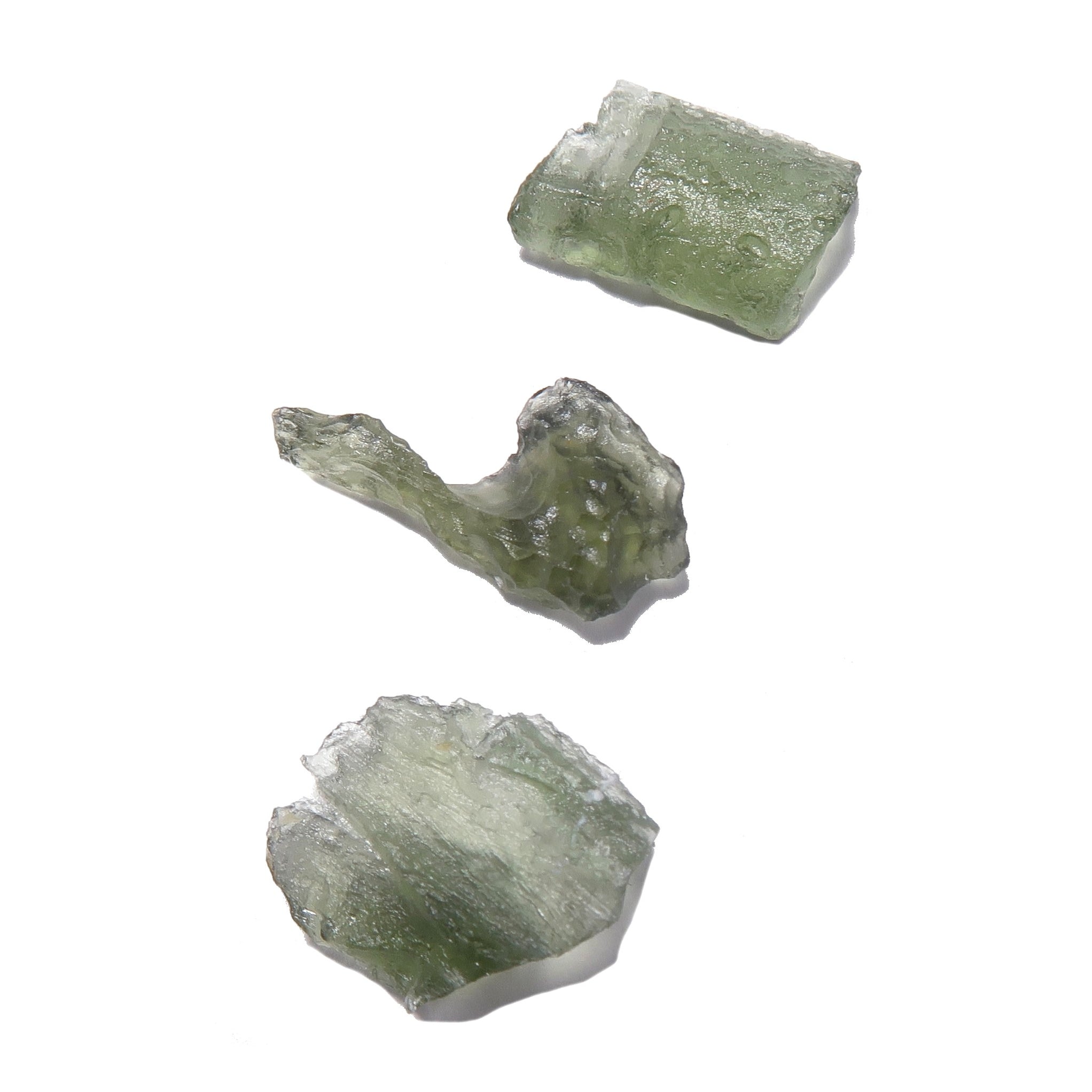 Moldavite Green Tektite My Mini Martian Alien Gem — Satin Crystals
