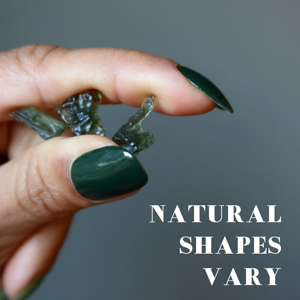 Moldavite Green Tektite My Mini Martian Alien Gem — Satin Crystals
