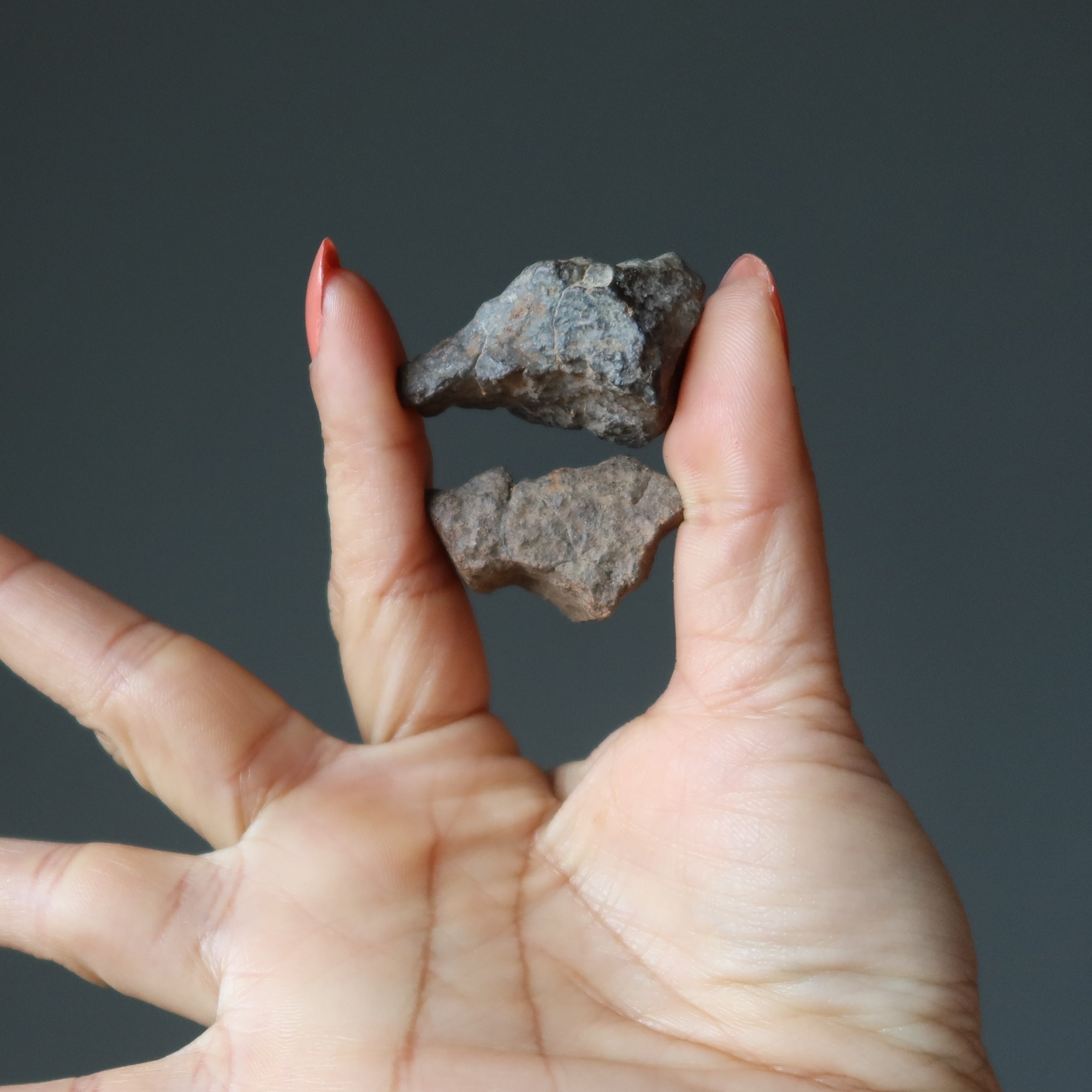 NWA Chondrite Meteorite Pair Space Power Stones — Satin Crystals