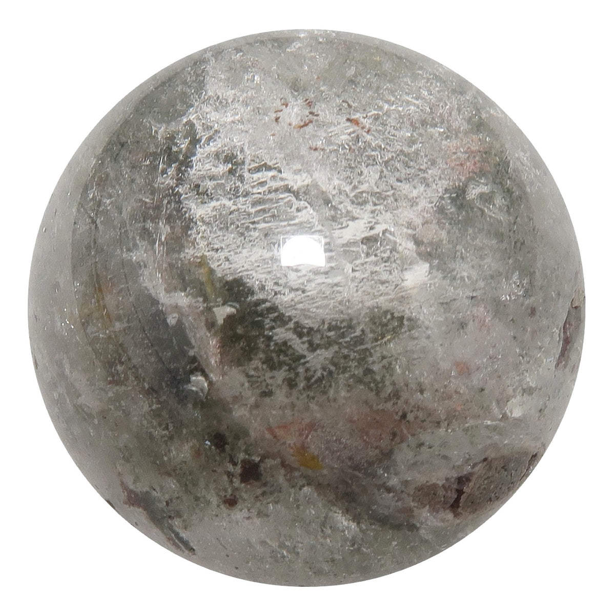 Phantom Quartz Sphere Wise Forest Spirit Crystal Ball — Satin Crystals