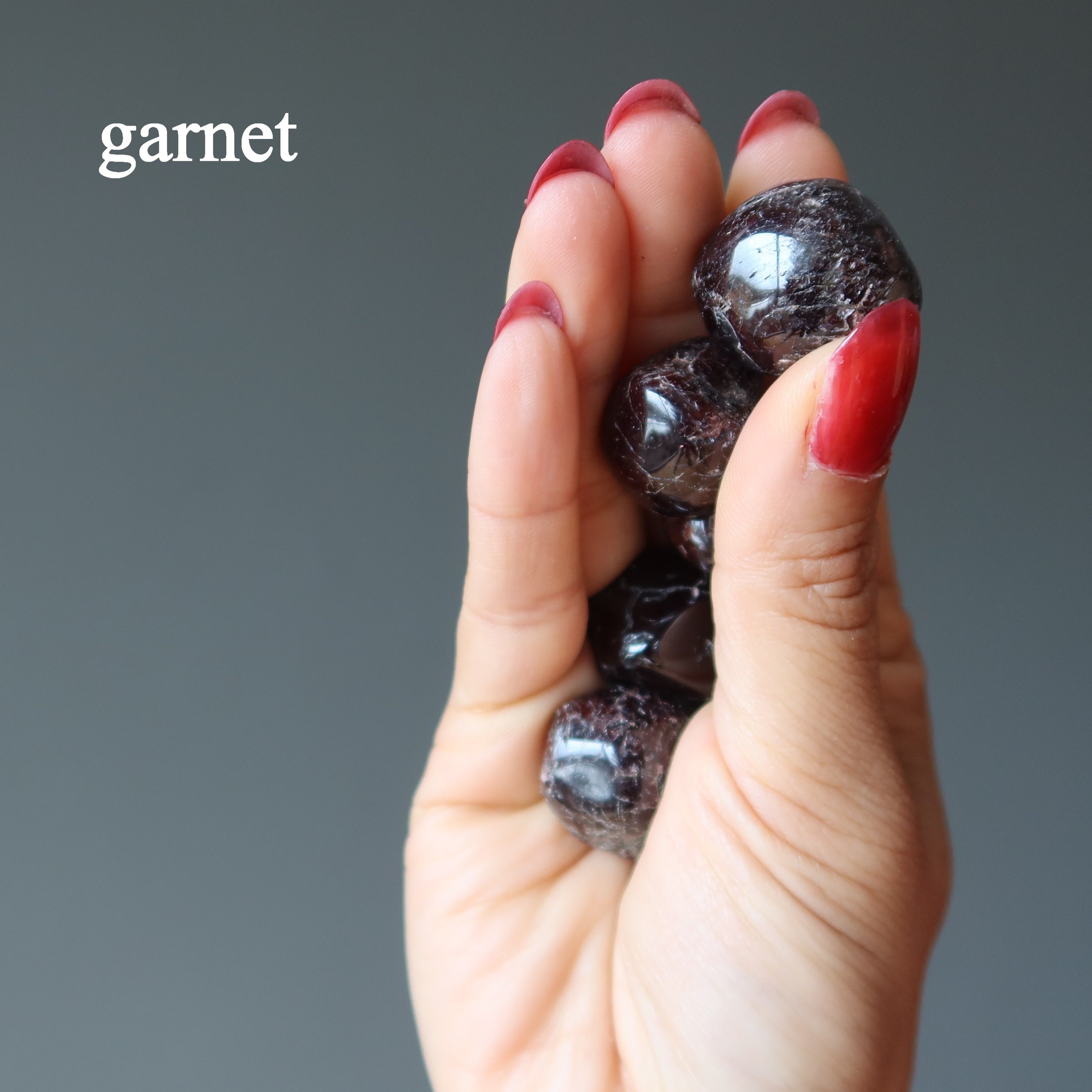 Root Chakra Tumbled Stone Set Garnet Obsidian Pyrite Smoky Quartz ...