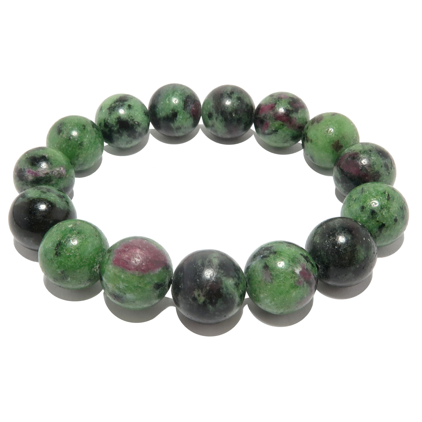 Ruby Zoisite Bracelet Enchanted Love Stones — Satin Crystals