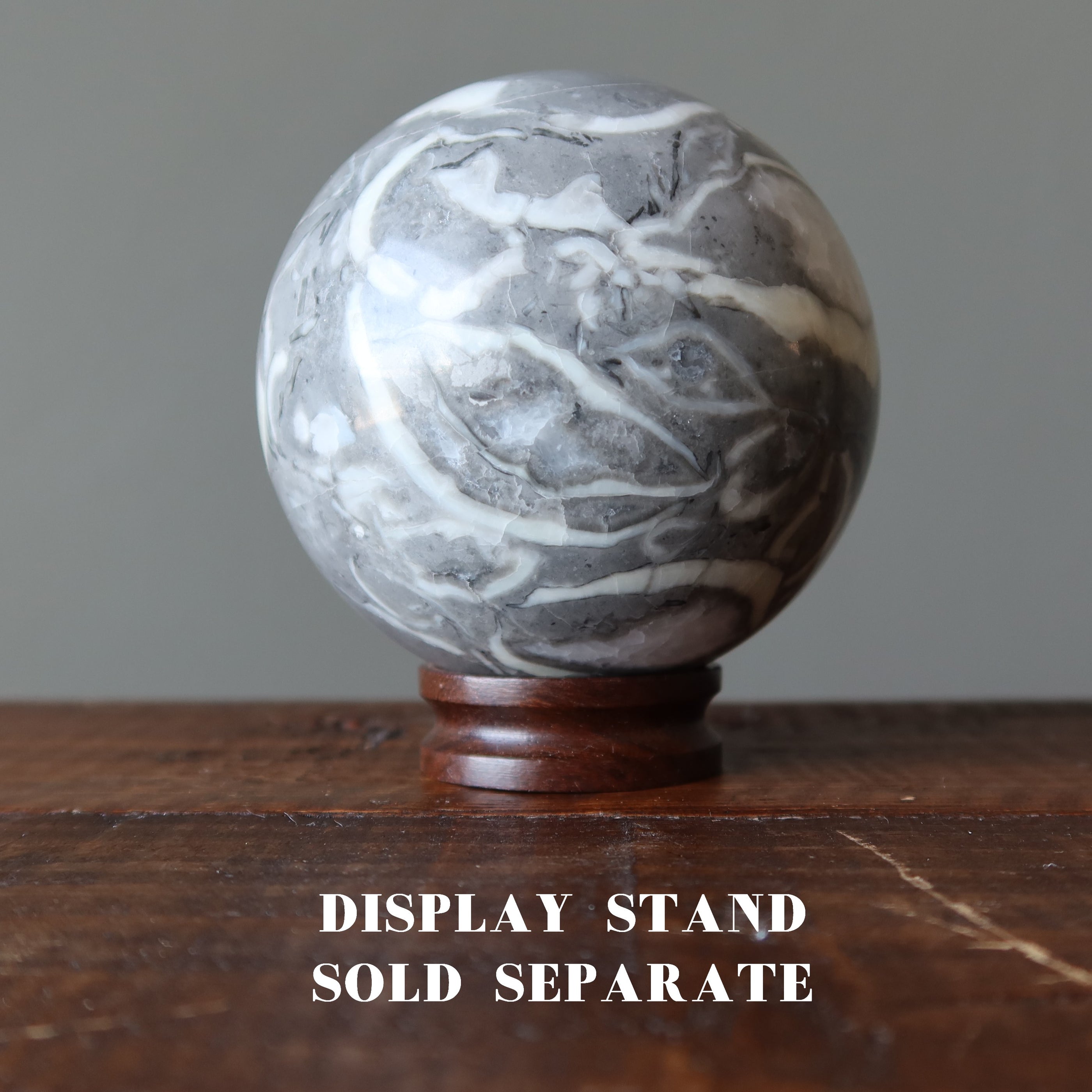 Brachiopod Fossil Sphere Limestone Crystal Ball — Satin Crystals