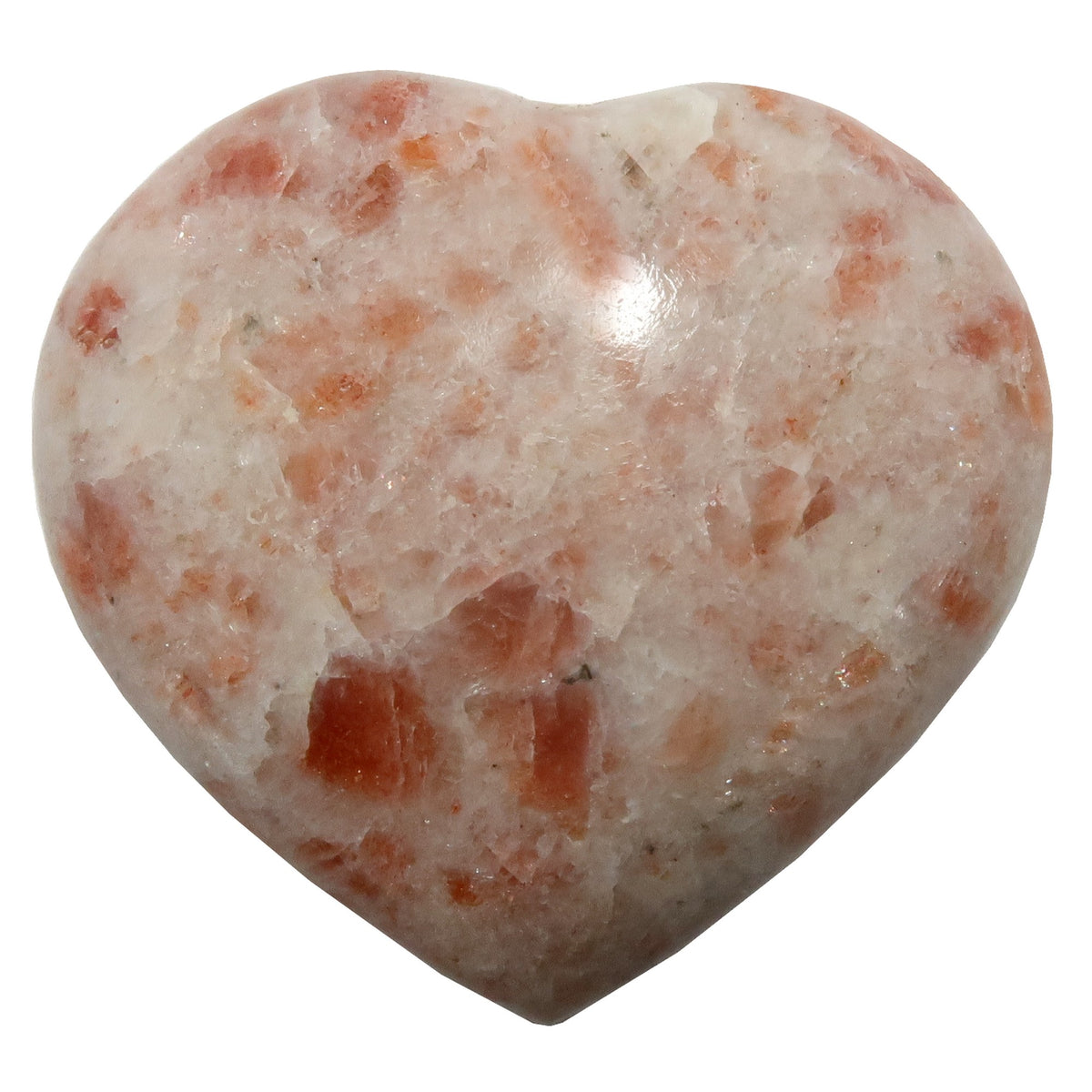 Sunstone Heart My Love is Brighter Red Sun — Satin Crystals