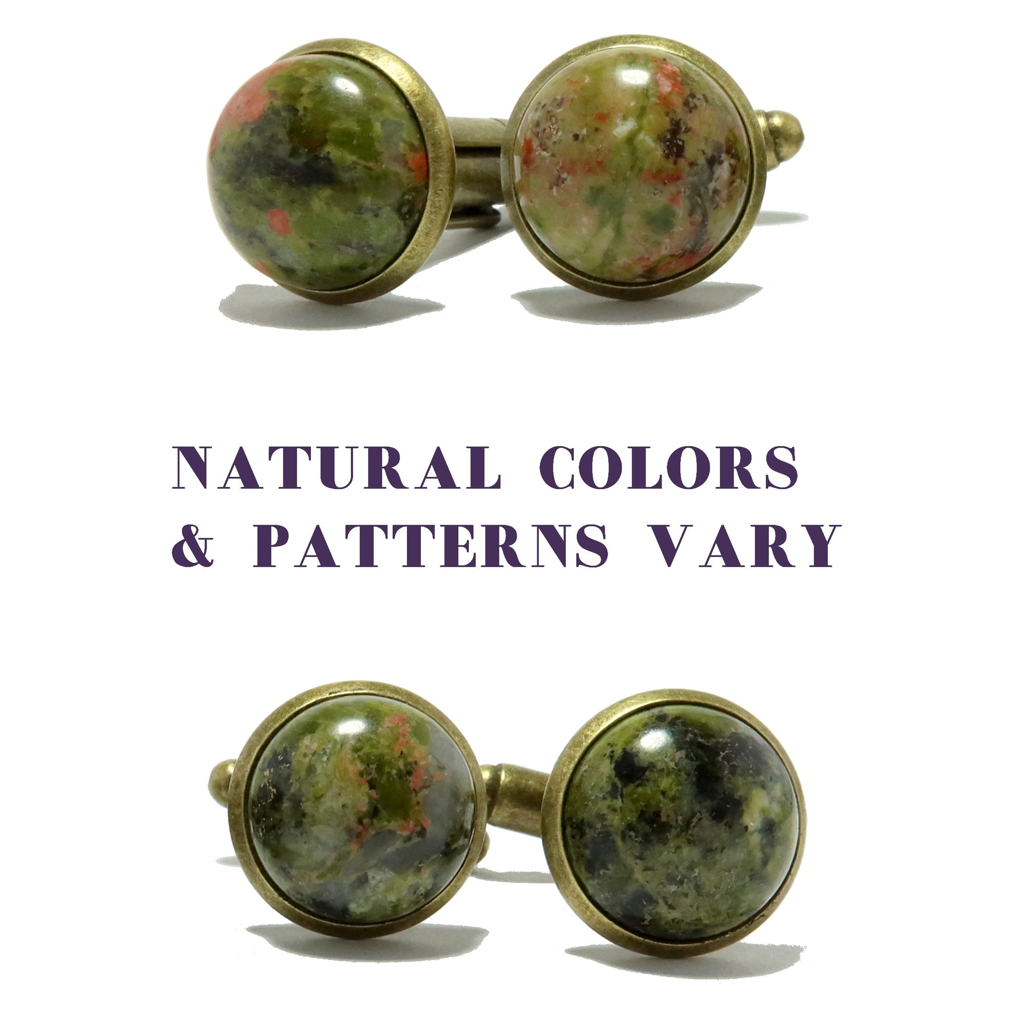 Cufflinks Collection - Gemstone Accessories - Satin Crystals Boutique